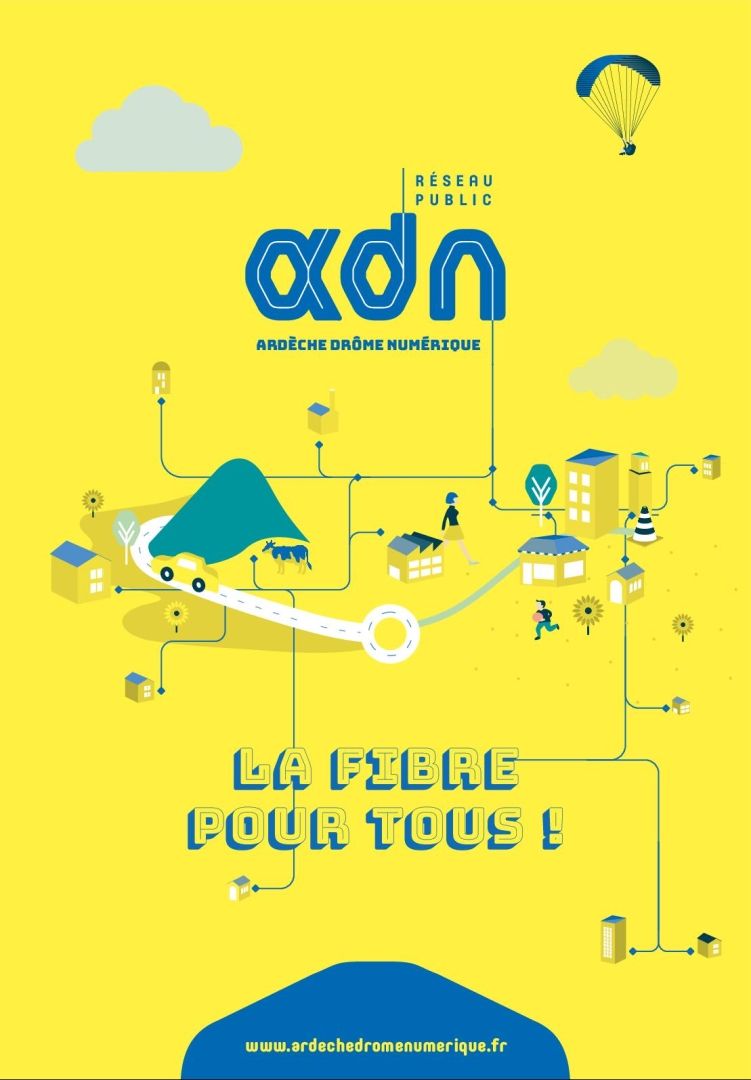 ADN, Ardèche Drôme Numérique, la fibre pour tous